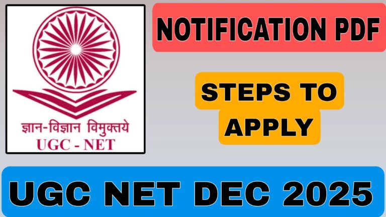 UGC NET Dec 2025 Application Form > Notification PDF, How to Apply - JK ...